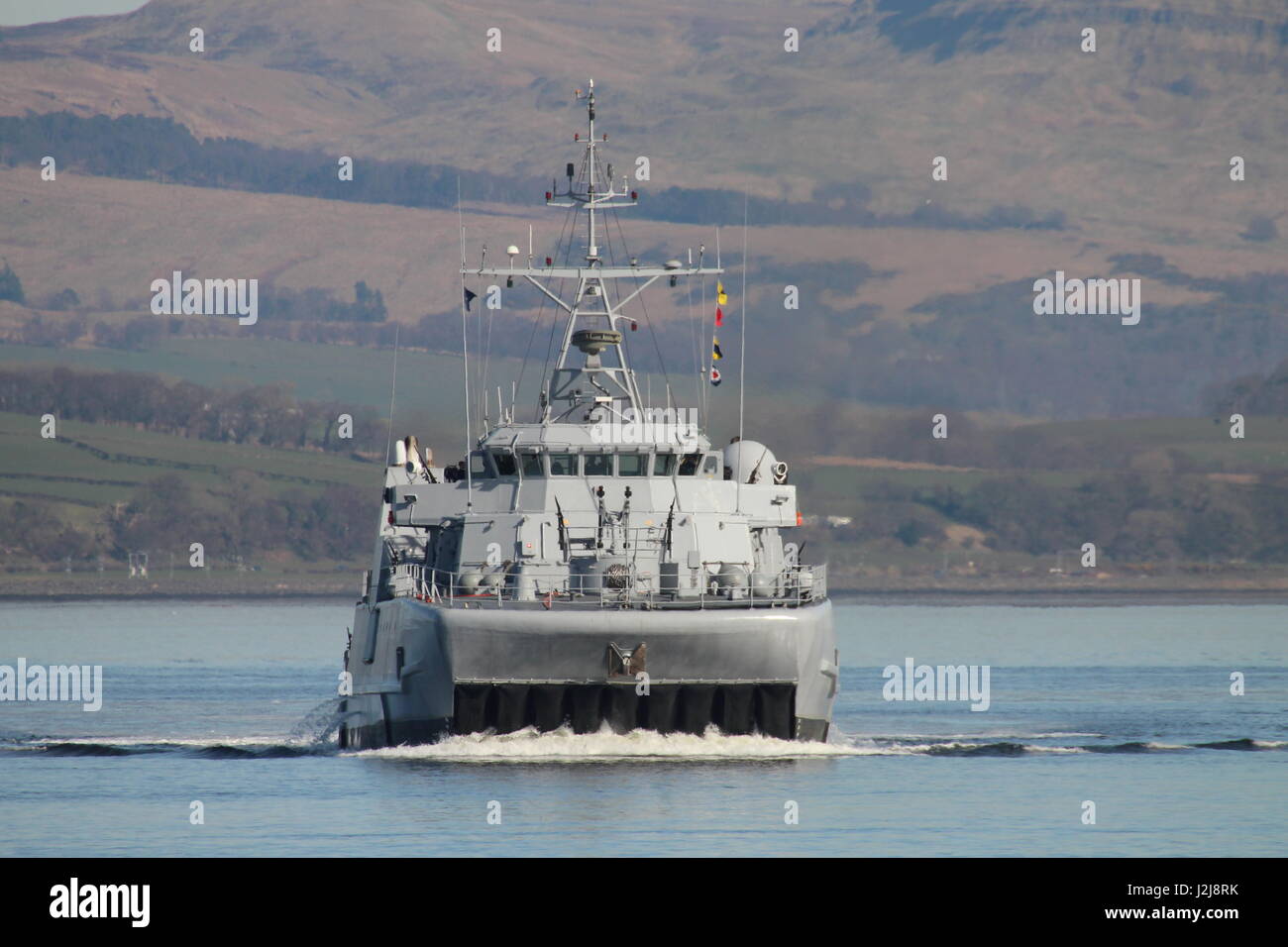 KNM Hinnoy (M343), an Oksoy-class minehunter operated by the Royal ...