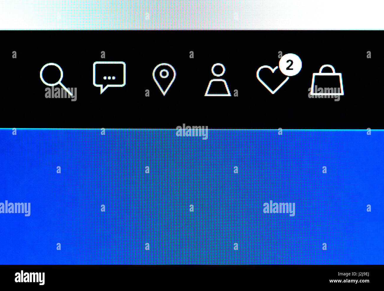 Icon picture teleshopping, icons, computer display Stock Photo - Alamy