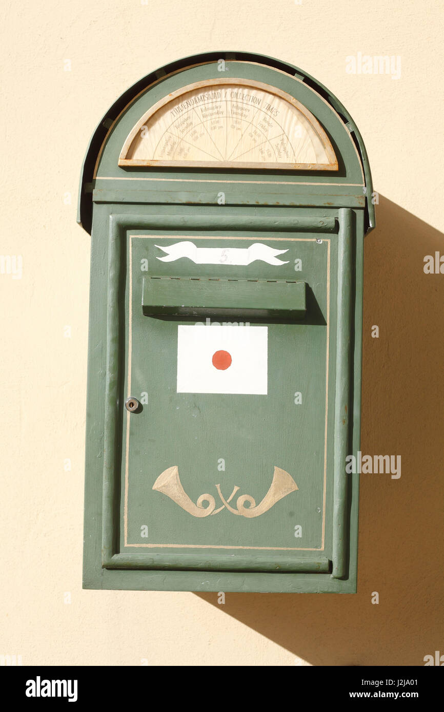 Old mailbox, upper town, Tallinn, Estonia, Europe Stock Photo - Alamy