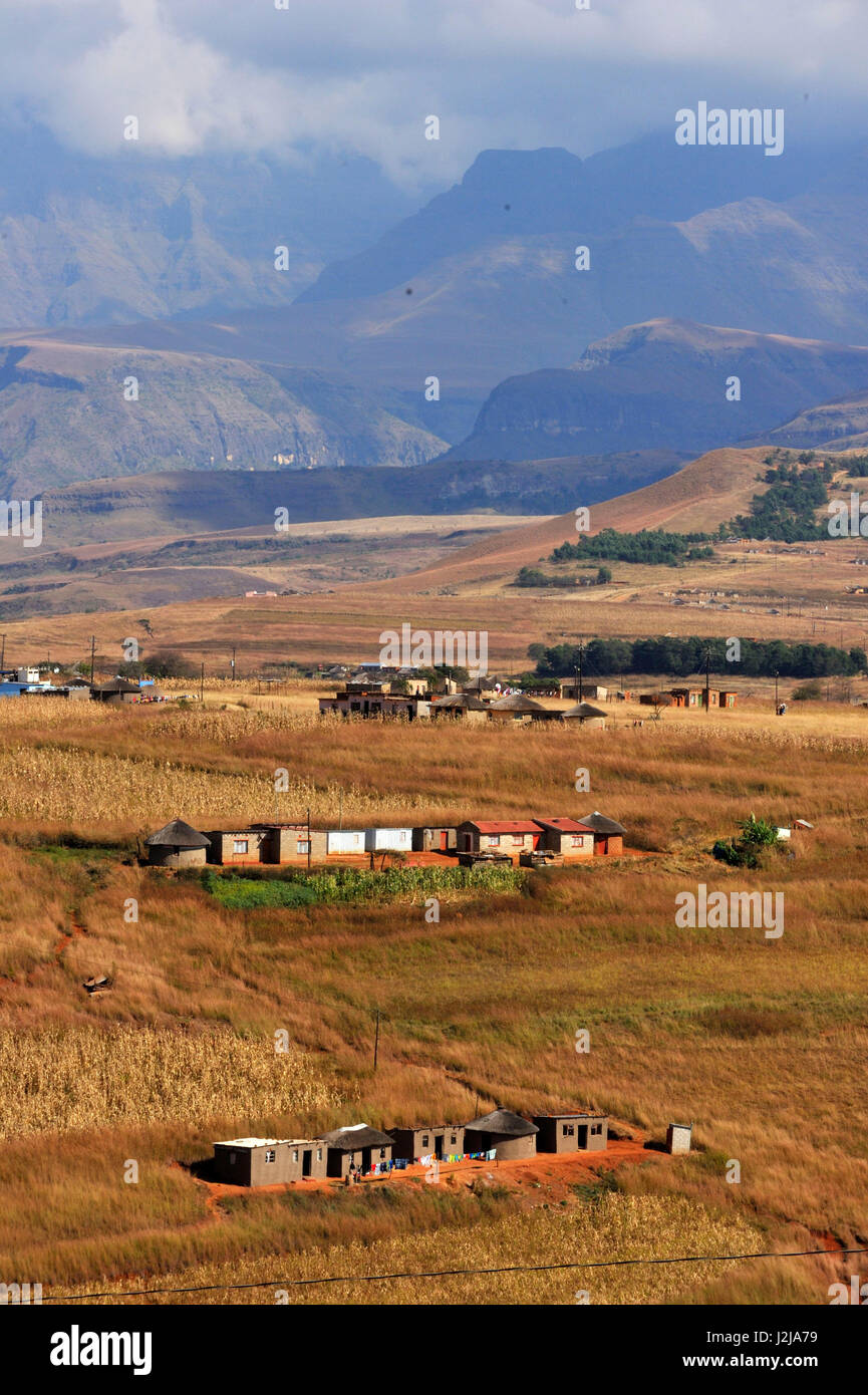 South Africa, Kwazulu Natal, Drakensberg mountains, uKhahlamba Park ...