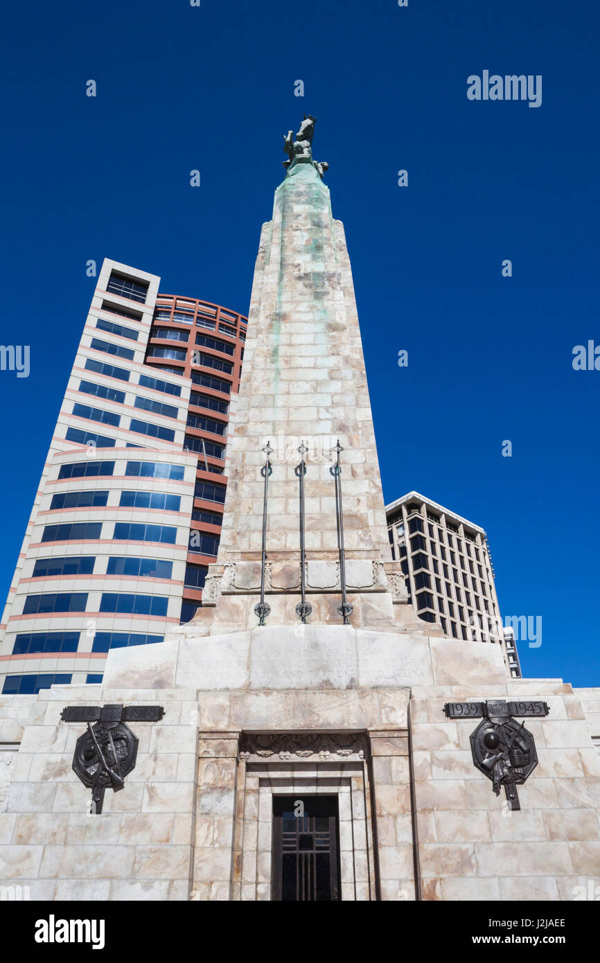 New Zealand, North Island, Wellington, War Memorial, Quay Street Stock ...