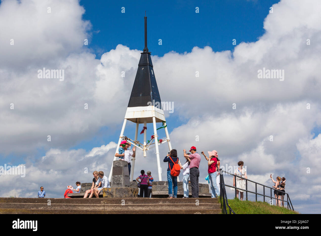 New Zealand, North Island, Auckland, Mt. Eden observation tower Stock ...