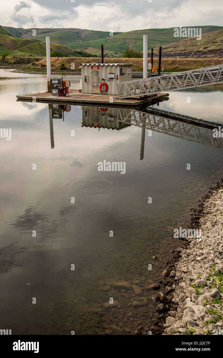 USA, Washington State, Palouse, Whitman County. No Water No Life Snake ...