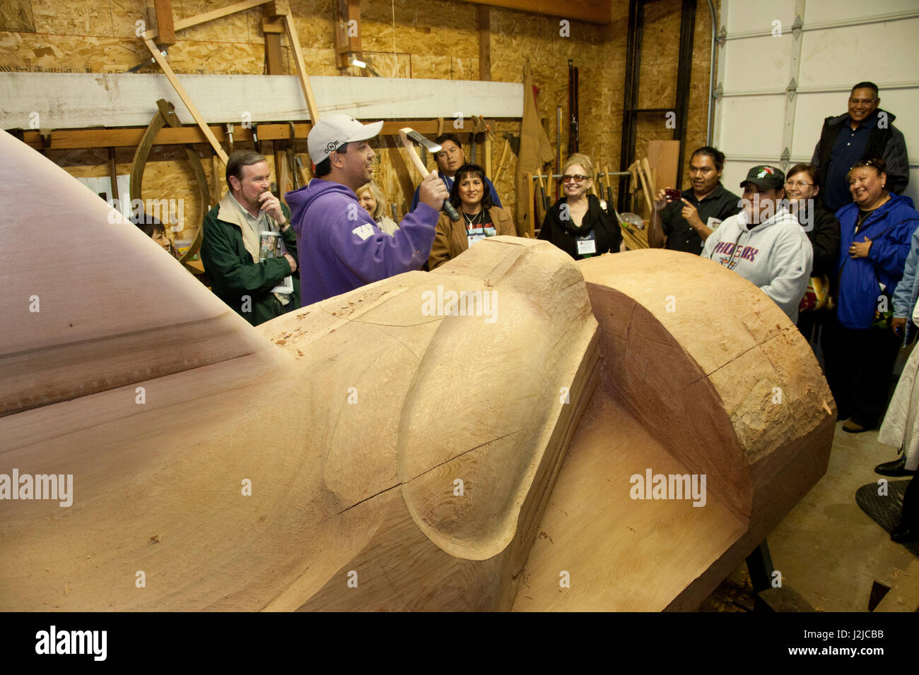 Master craftsman and traditional wood carver of the Tulalip Tribes ...