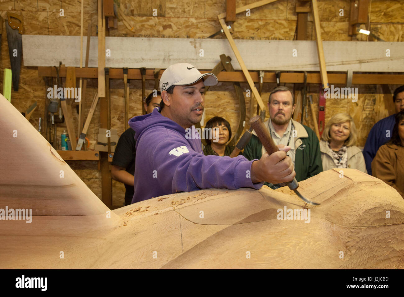 Master craftsman and traditional wood carver of the Tulalip Tribes ...