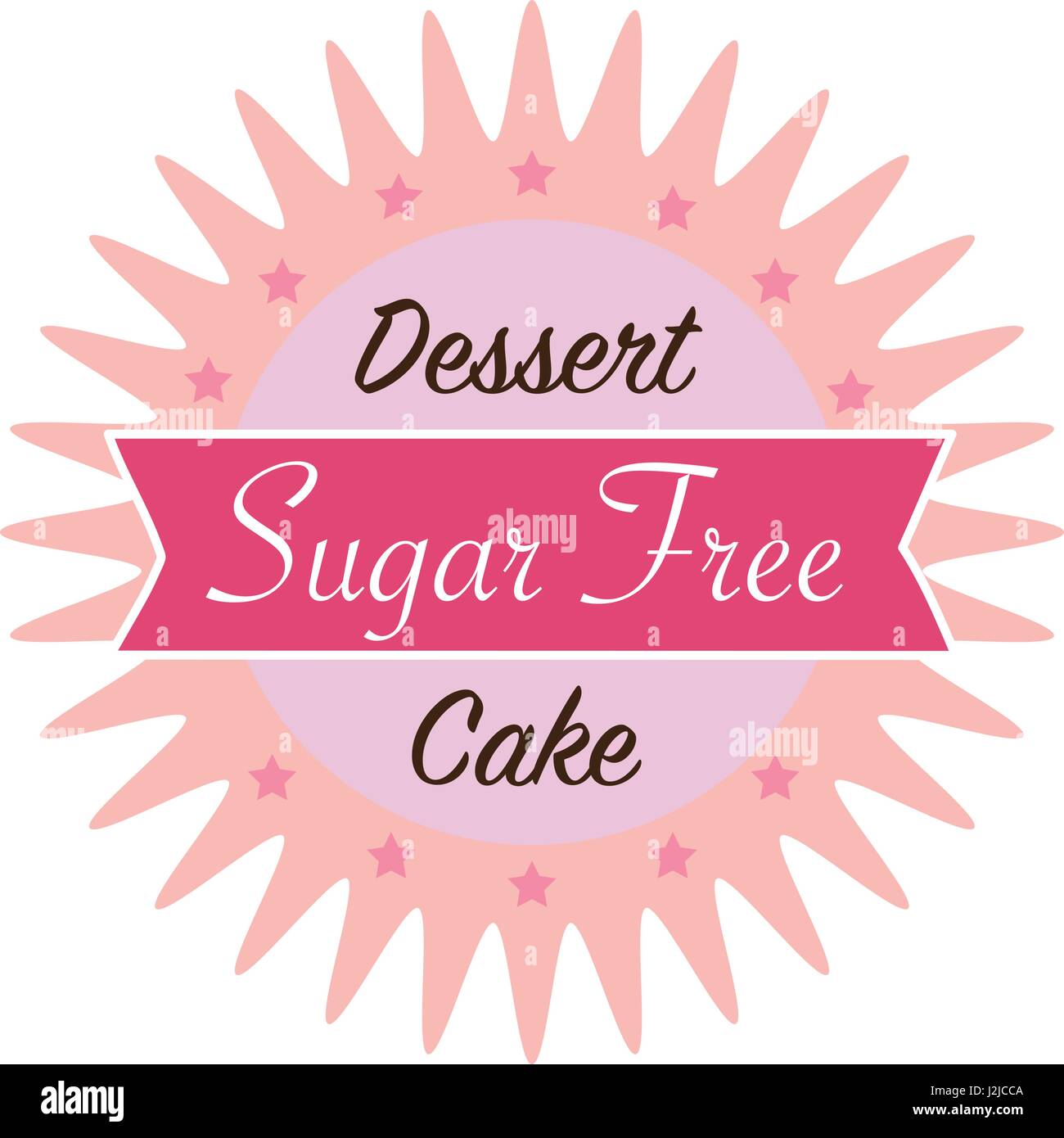 sugar free no sugar add. flat vector illustration Stock Vector Image ...