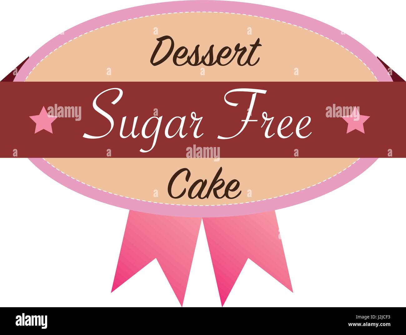 sugar free no sugar add. flat vector illustration Stock Vector Image ...