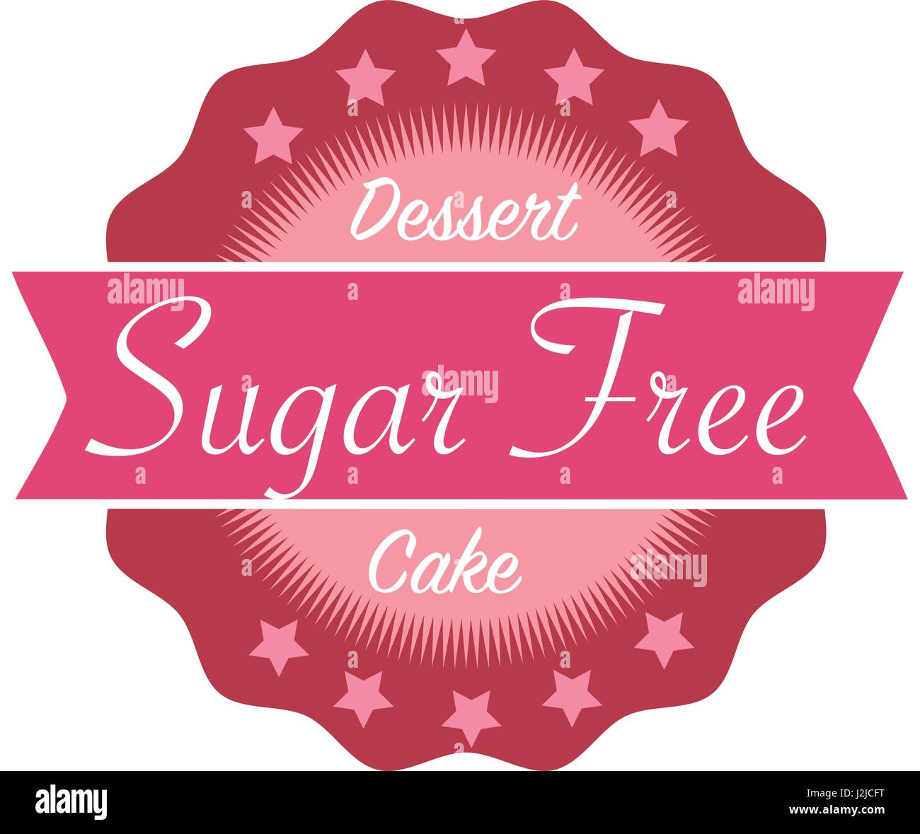 sugar free no sugar add. flat vector illustration Stock Vector Image ...
