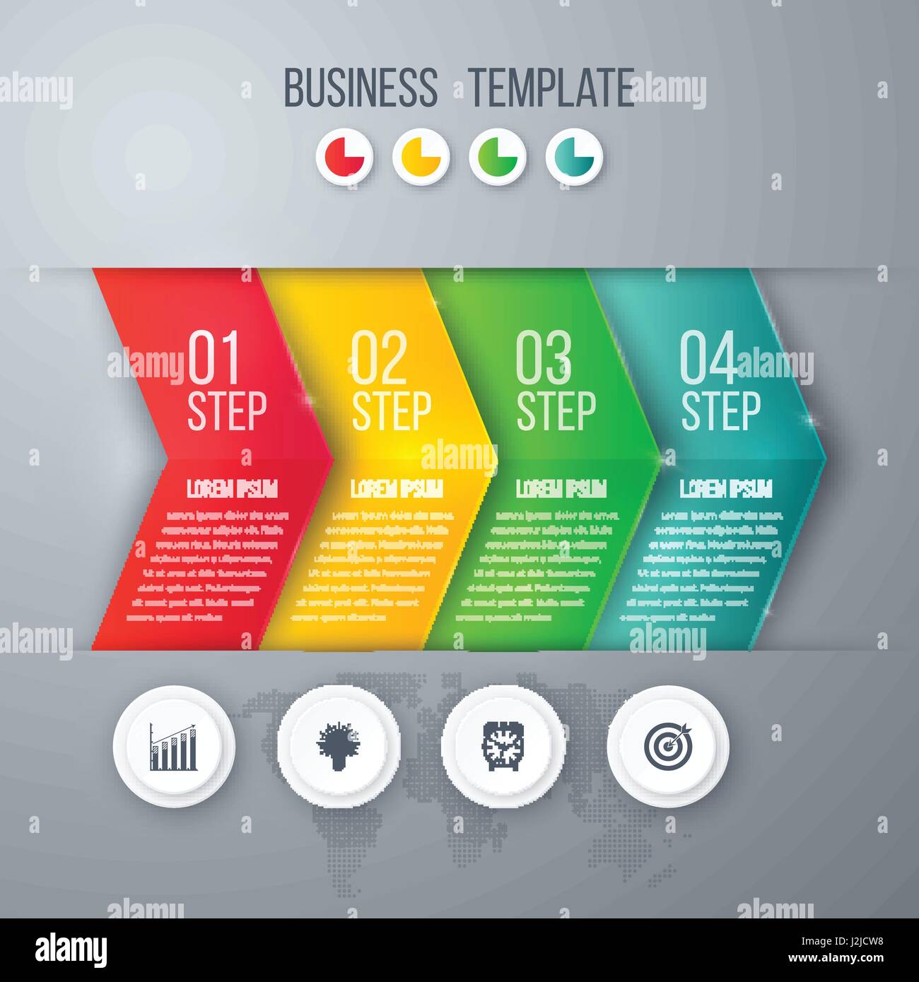 Business project template with arrows Stock Vector Image & Art - Alamy