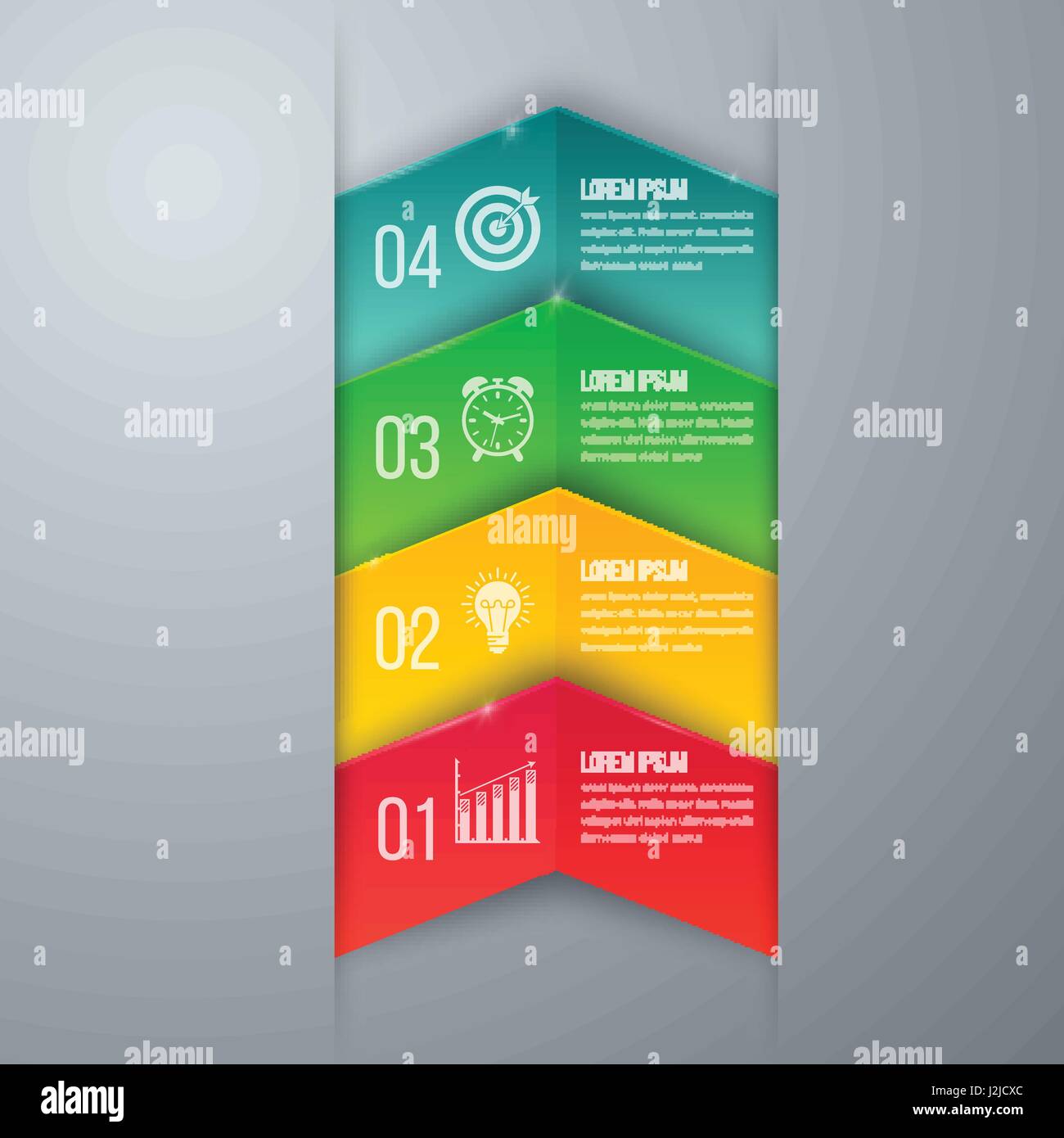 Business project template with arrows Stock Vector Image & Art - Alamy
