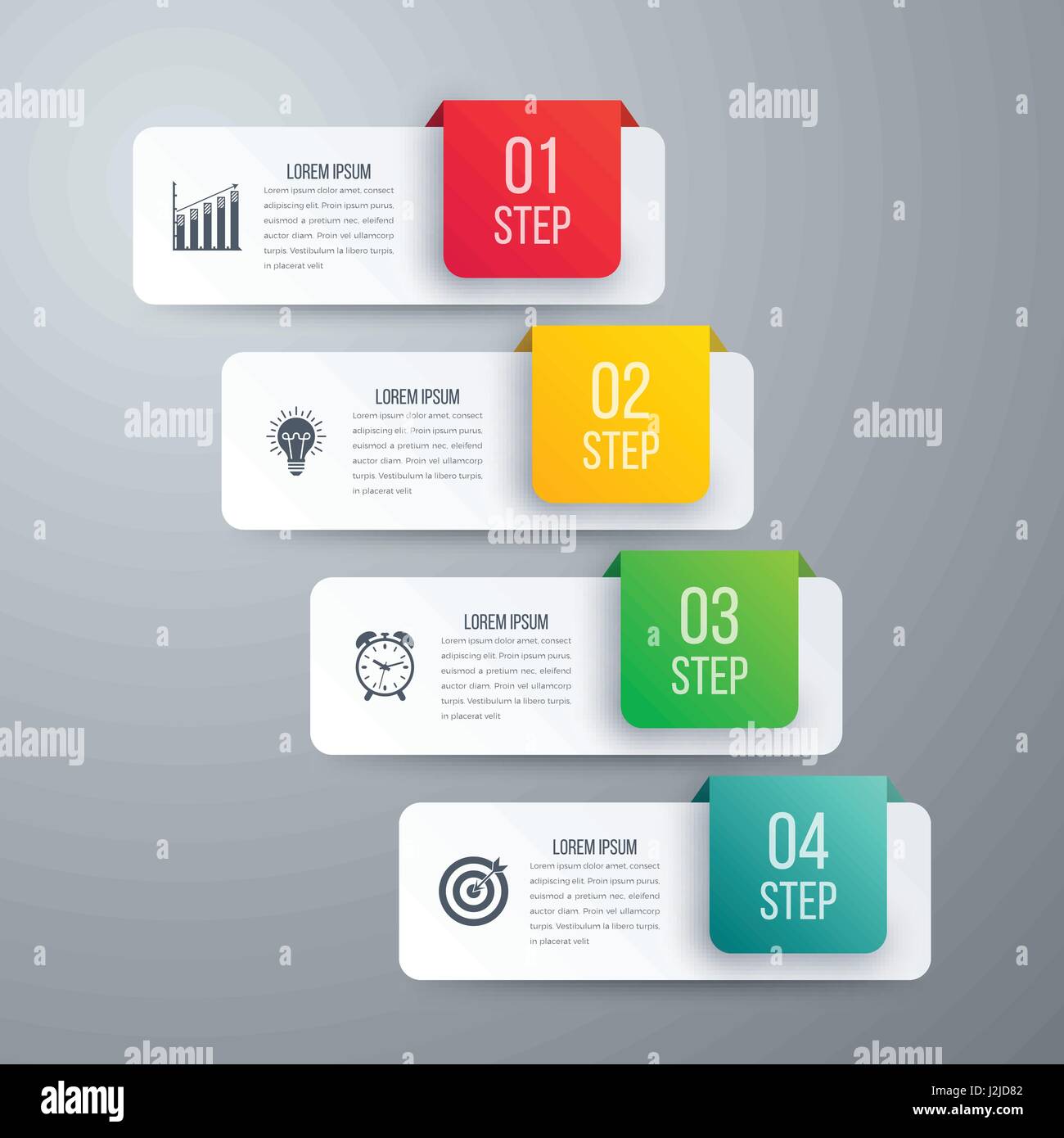 Vector illustration infographics four options Stock Vector Image & Art ...