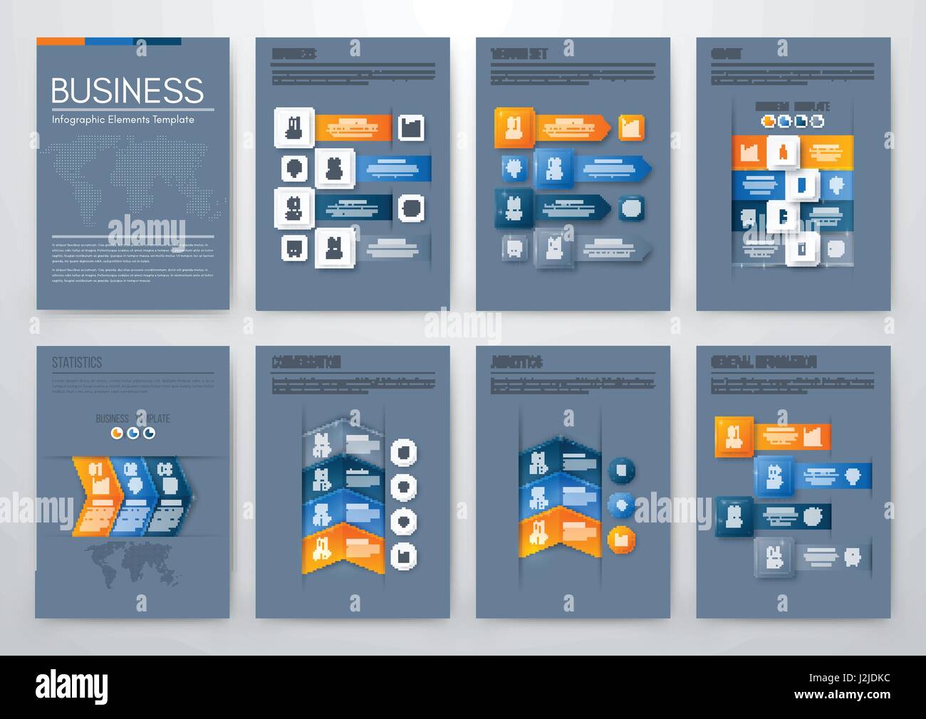 Set with infographics Stock Vector Image & Art - Alamy