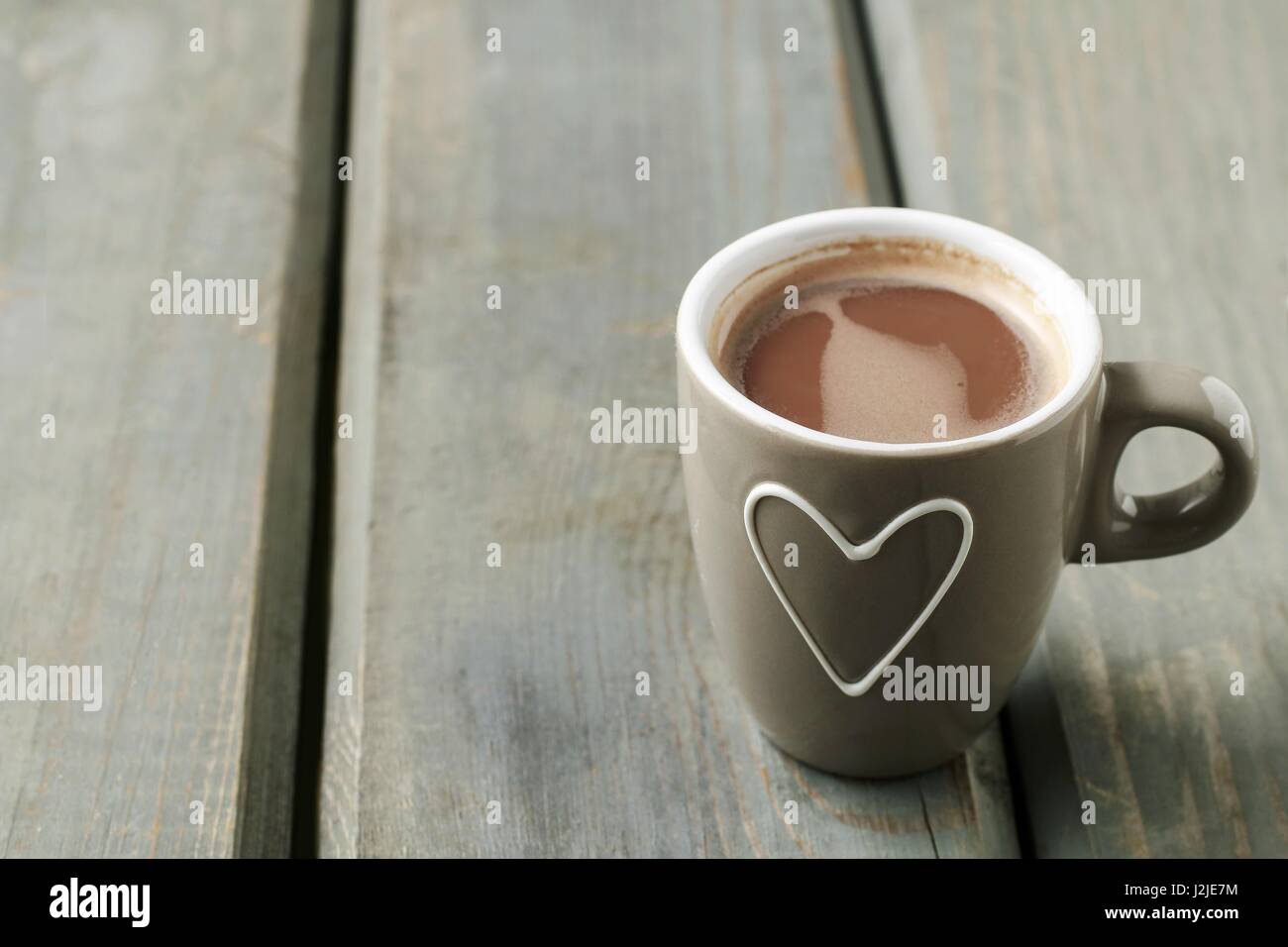 Cup of hot sweet chocolate, copy space Stock Photo - Alamy