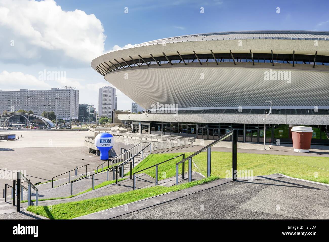 Spodek - a multipurpose arena complex in Katowice, Poland Stock Photo ...