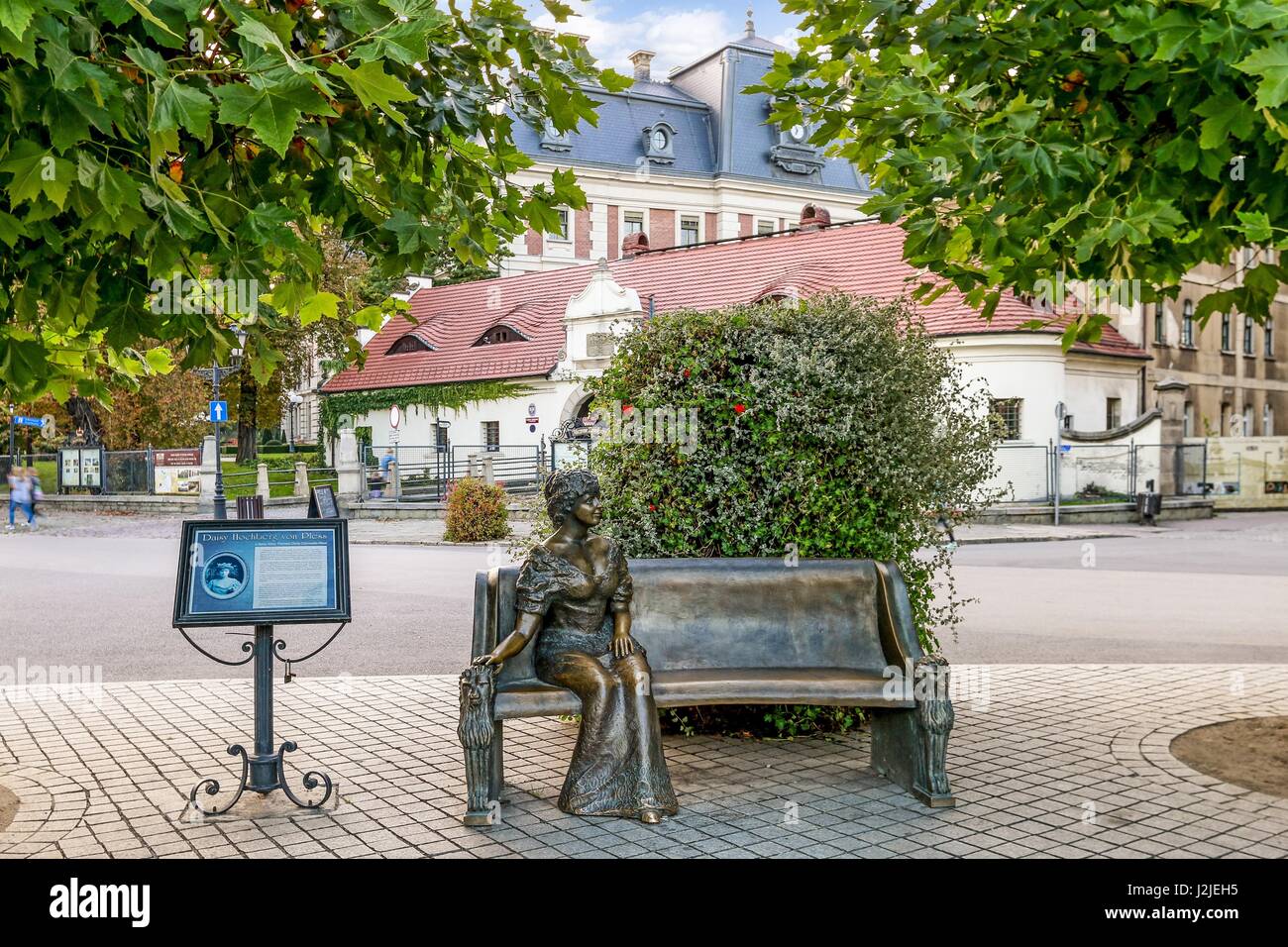 Princess Daisy statue in Pszczyna, Poland Stock Photo - Alamy