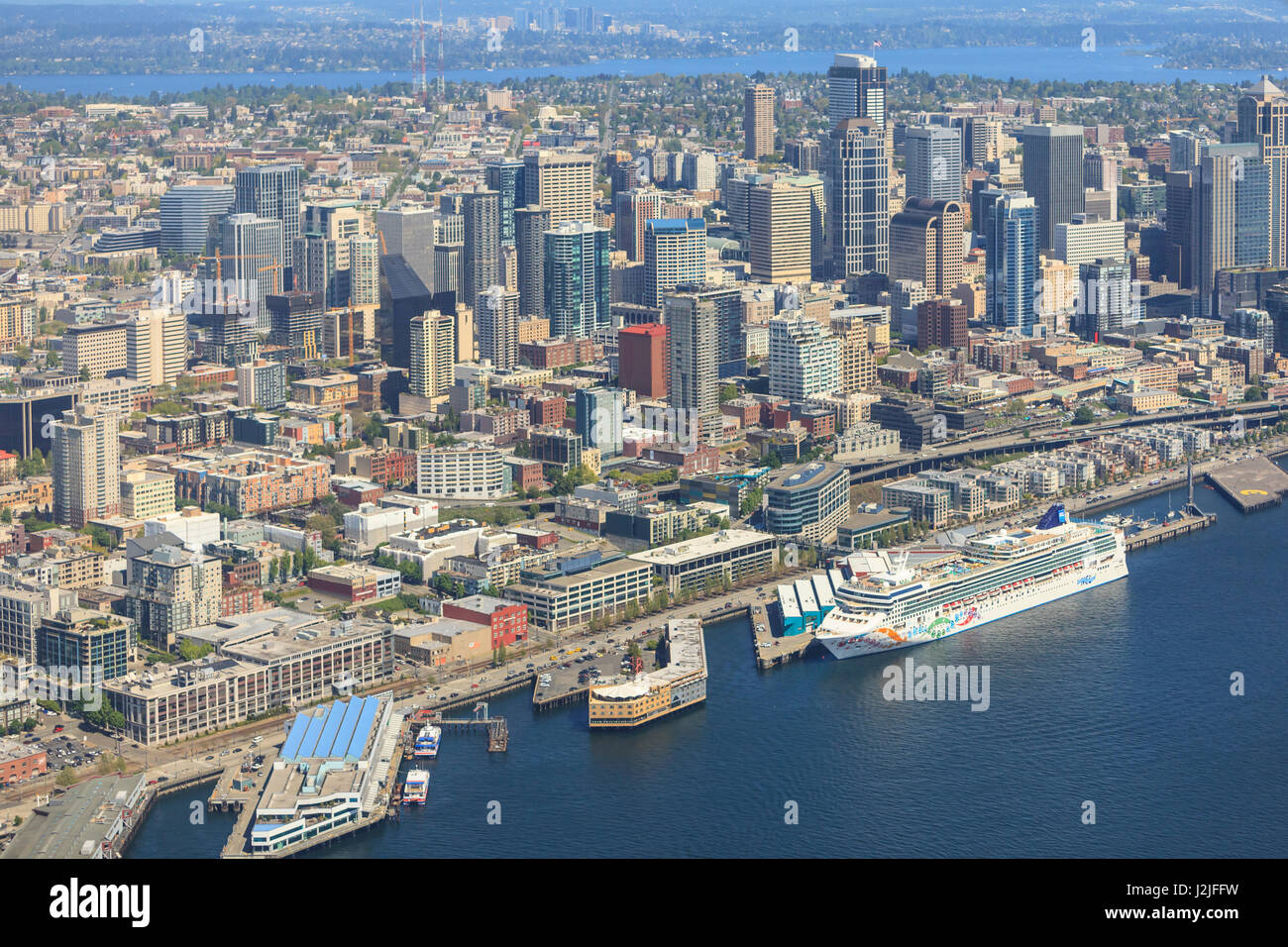 Aerial View of Seattle, Washington State, USA Stock Photo - Alamy