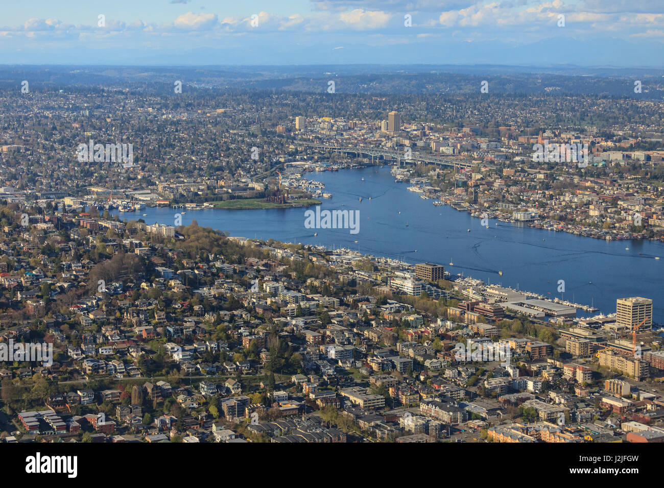 Aerial View of Seattle, Washington State, USA Stock Photo - Alamy
