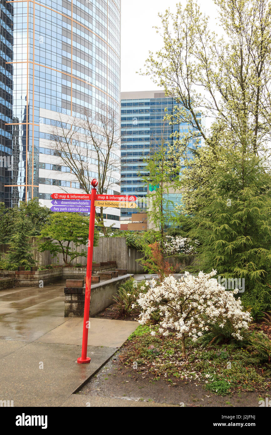 Freeway Park, Seattle, Washington State, USA Stock Photo - Alamy
