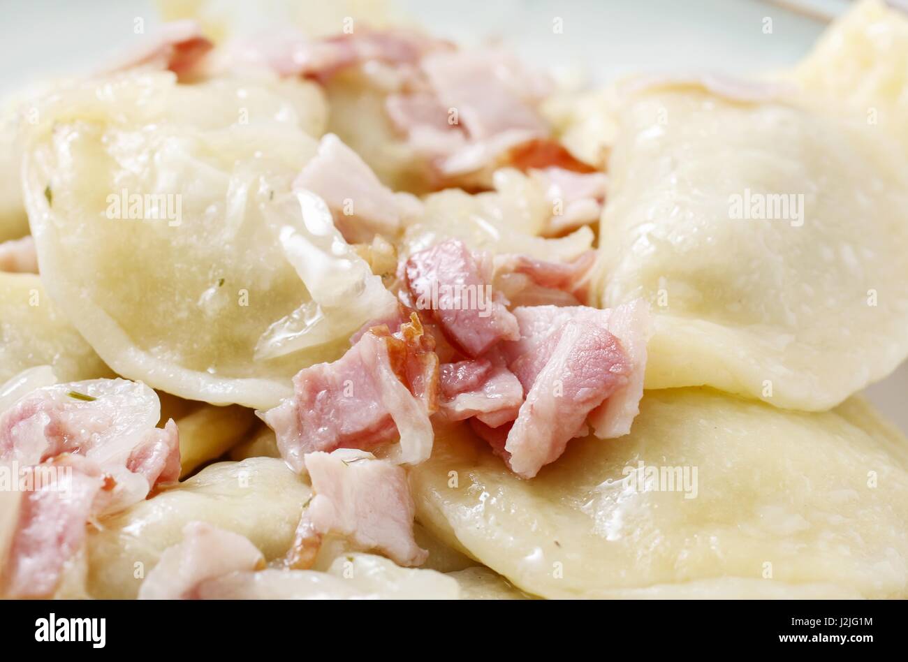 Traditional polish dumplings. Dinner dish Stock Photo - Alamy