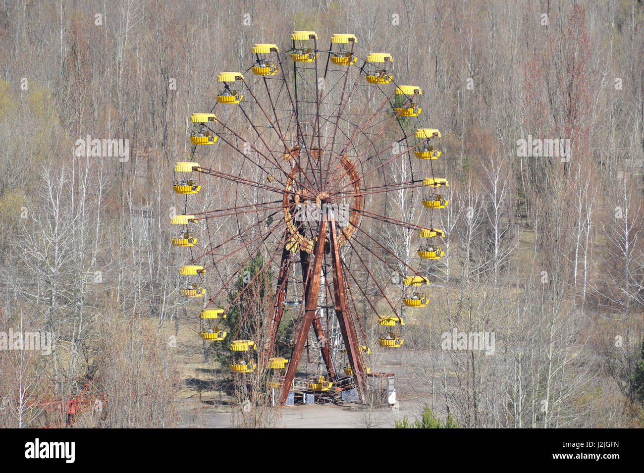 Ukraine. Chernobyl. A ferris wheel Stock Photo - Alamy
