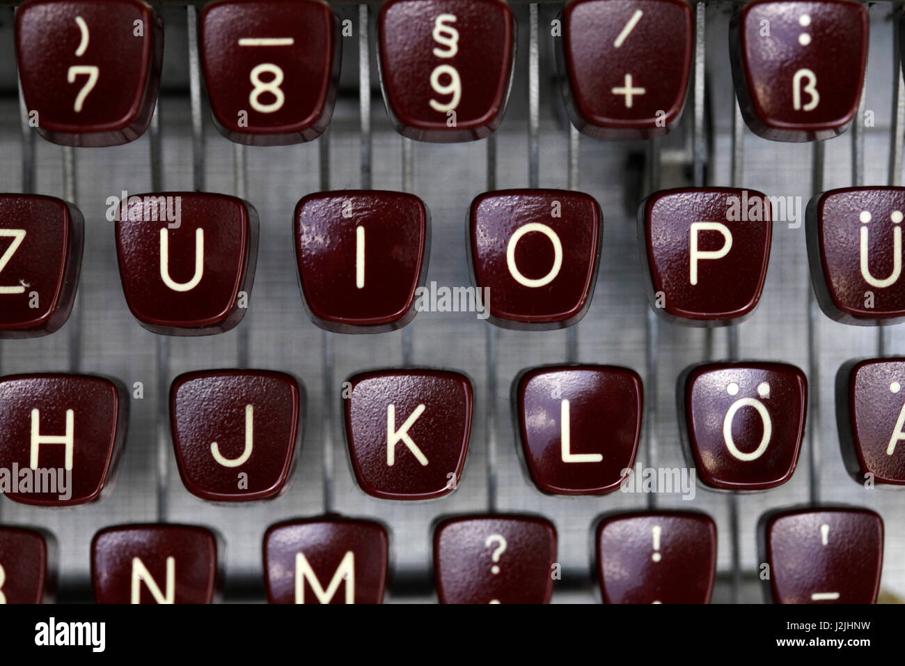 Typewriter hammers and keys from an old german Olympia Splendit ...