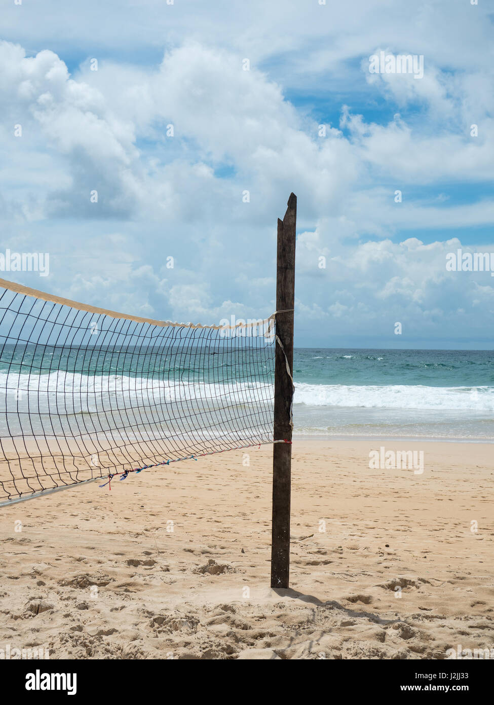 Volleyball on the tropical beach. The tropical island. The tropical ...