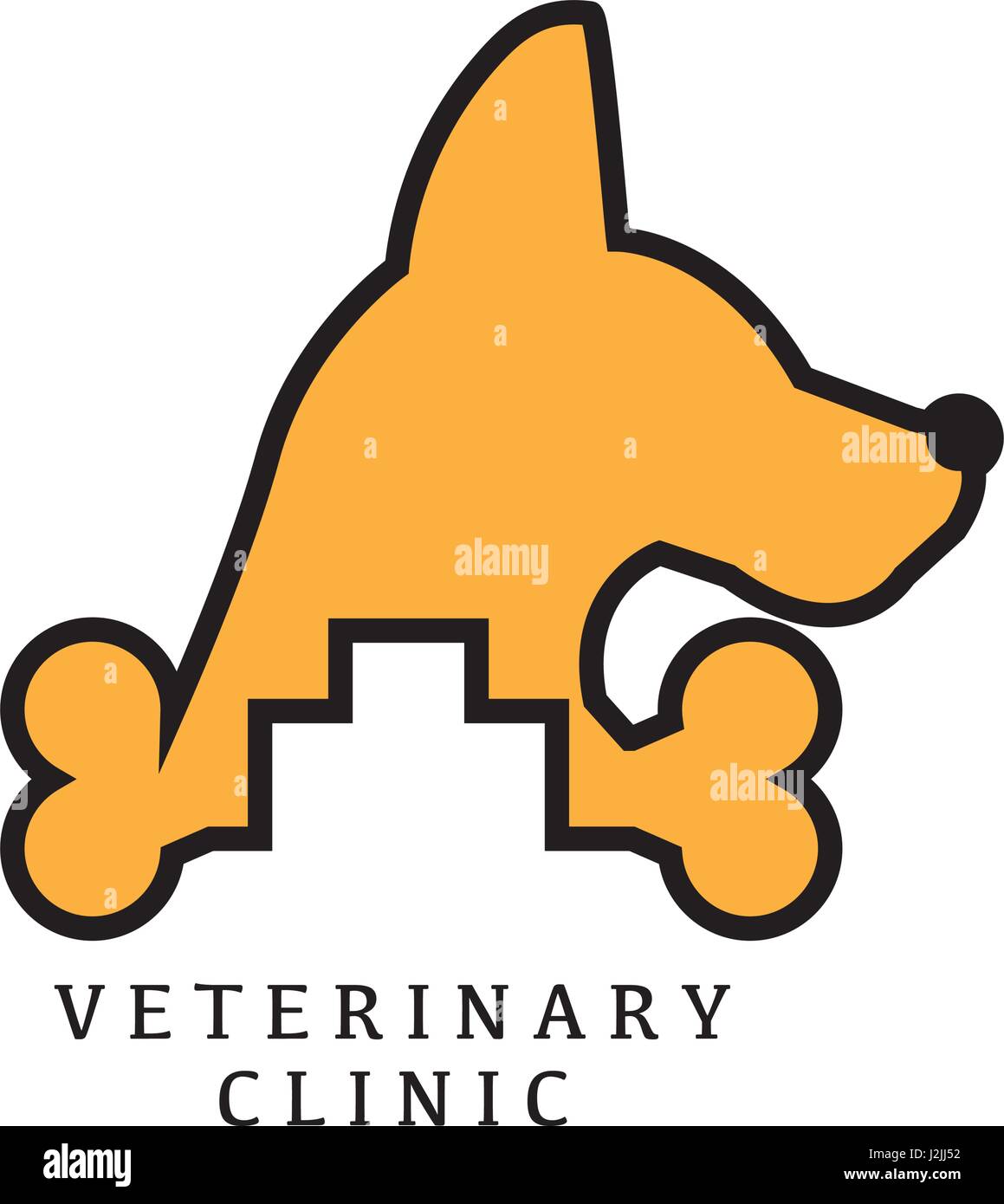veterinary logo with text space for your slogan / tagline, vector ...