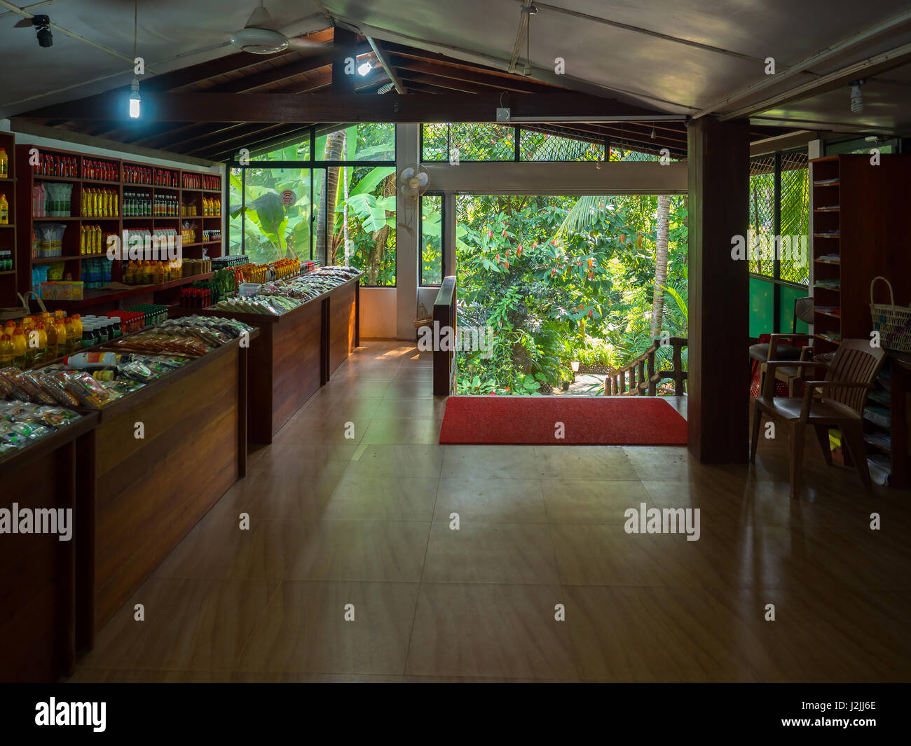 Wooden spices shop in tropical forest in Sri-Lanka Stock Photo - Alamy