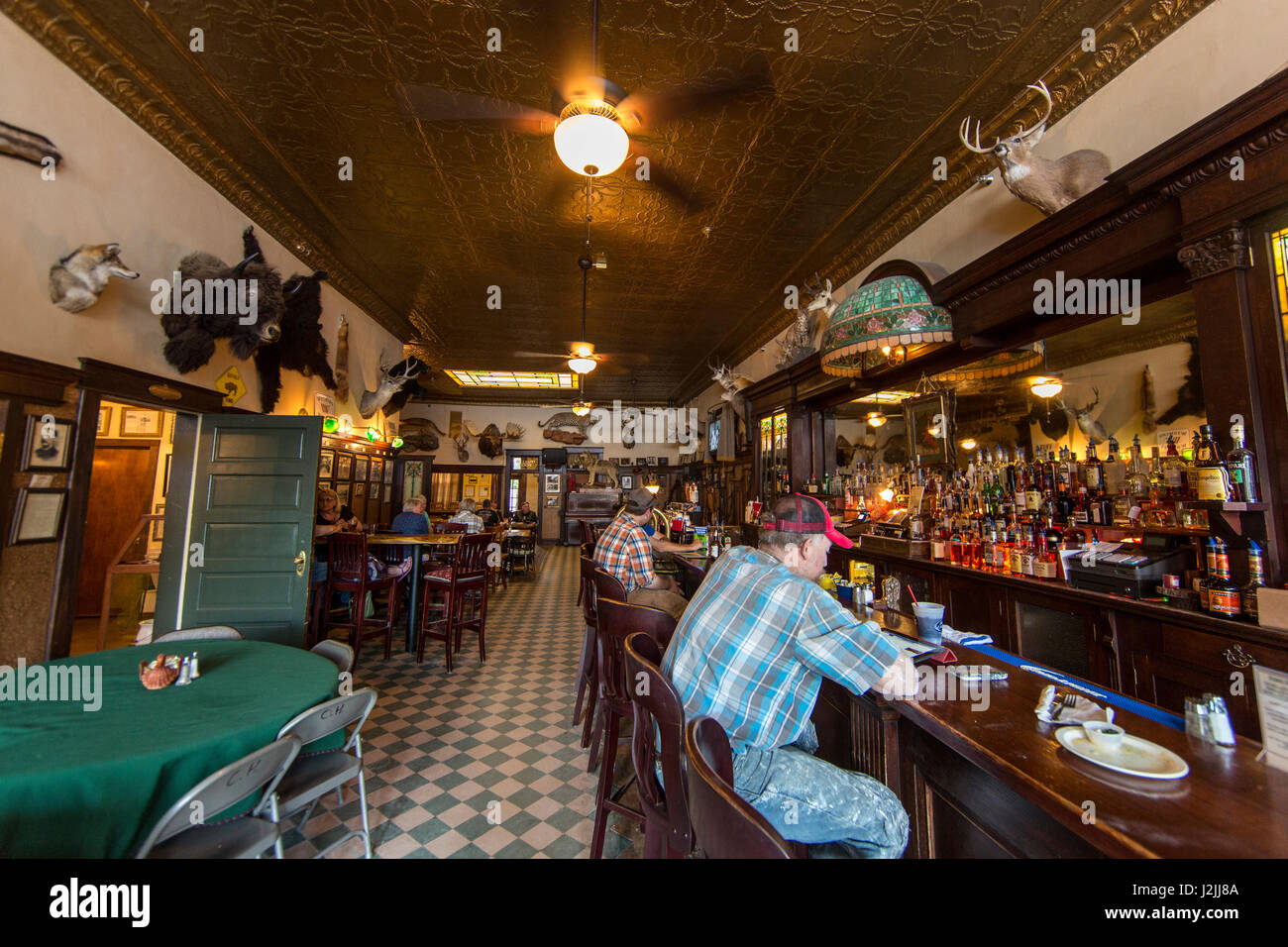 Historic Occidental Bar in downtown Buffalo, Wyoming, USA Stock Photo ...