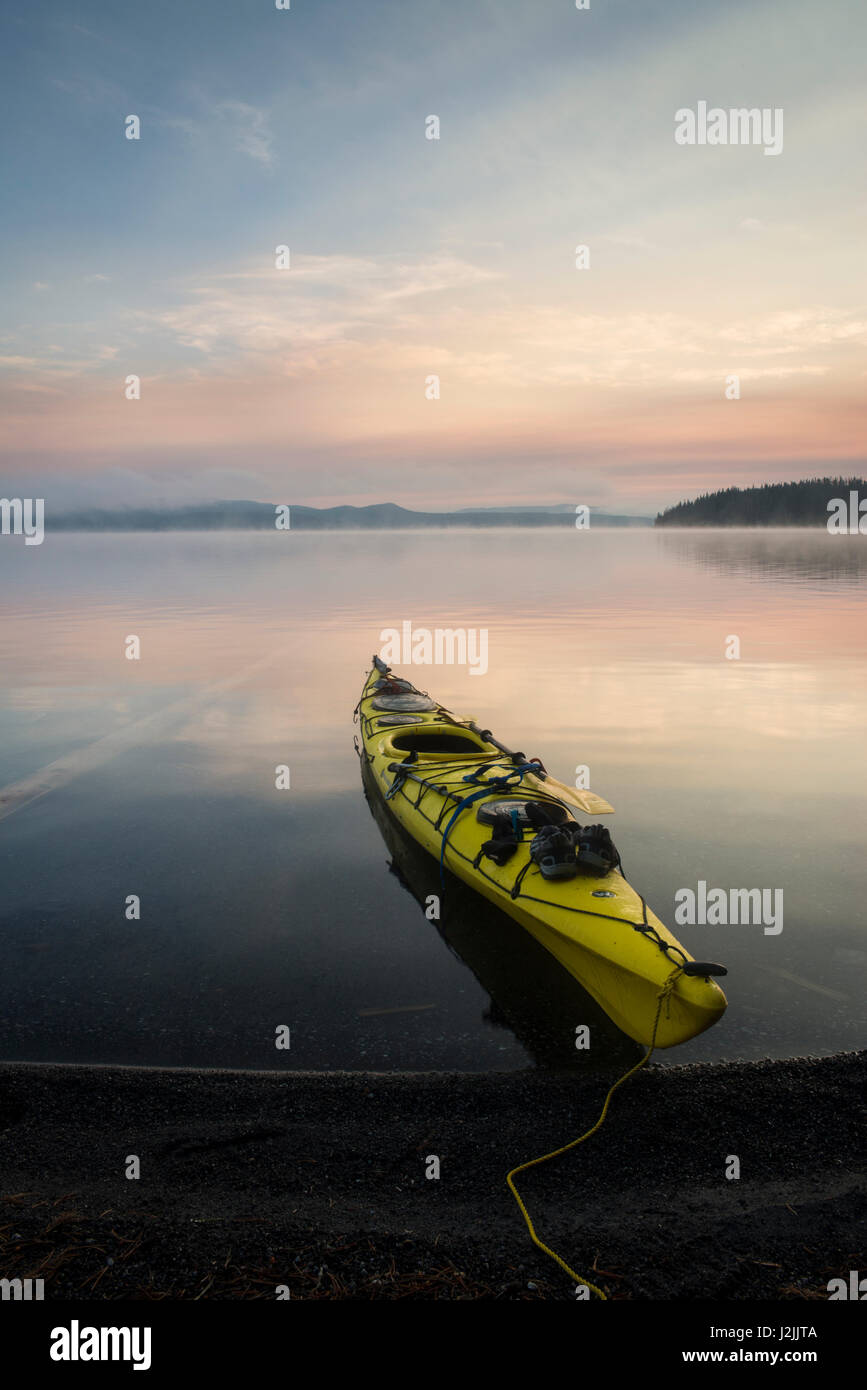Kayaking in Yellowstone National Park (Large format sizes available ...
