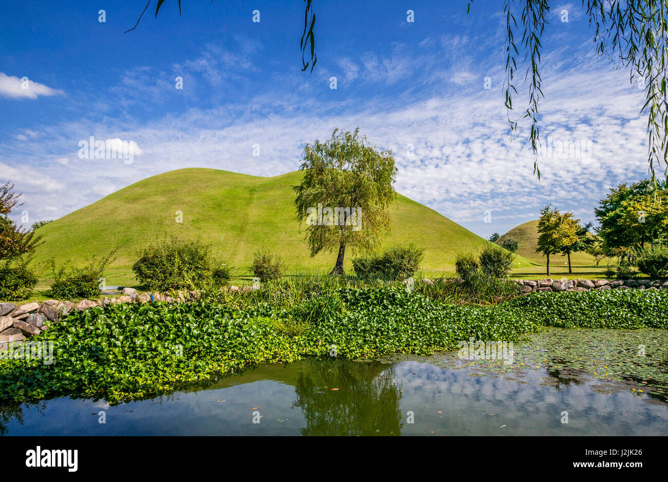 South Korea, North Gyeogsang Province, Gyeongju, Daereungwon Tomb ...