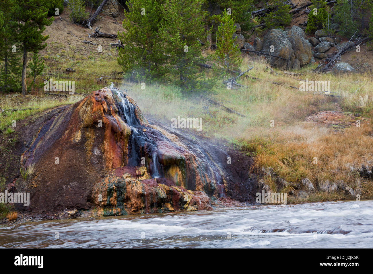 Yellowstone, Beryl Spring Stock Photo - Alamy
