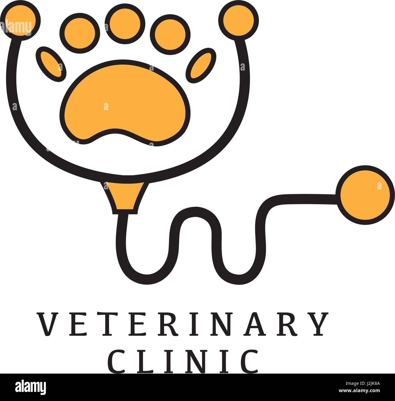 veterinary logo with text space for your slogan / tagline, vector ...