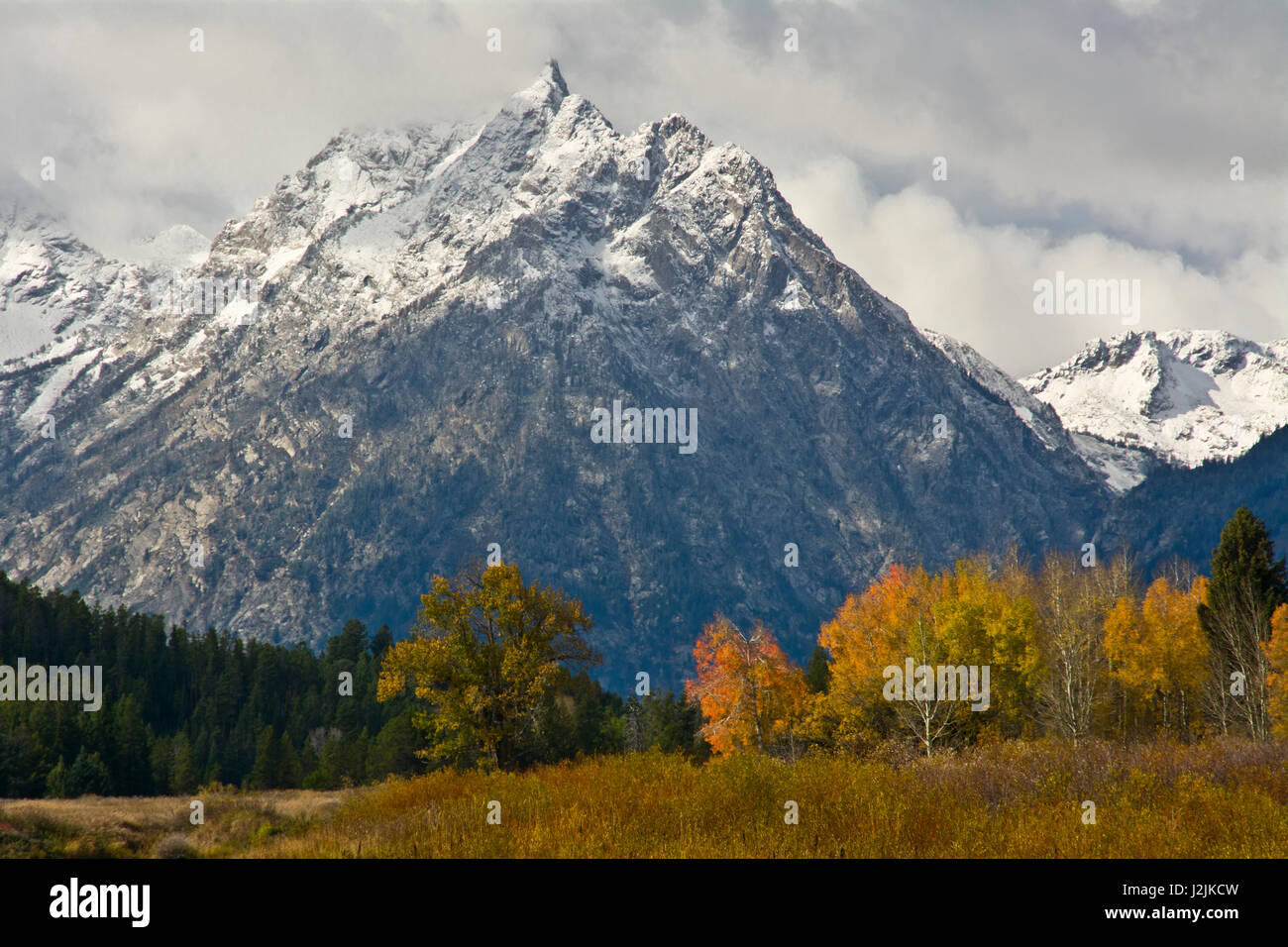 Grand Teton Range, Grand Teton National Park, Wyoming, USA Stock Photo ...