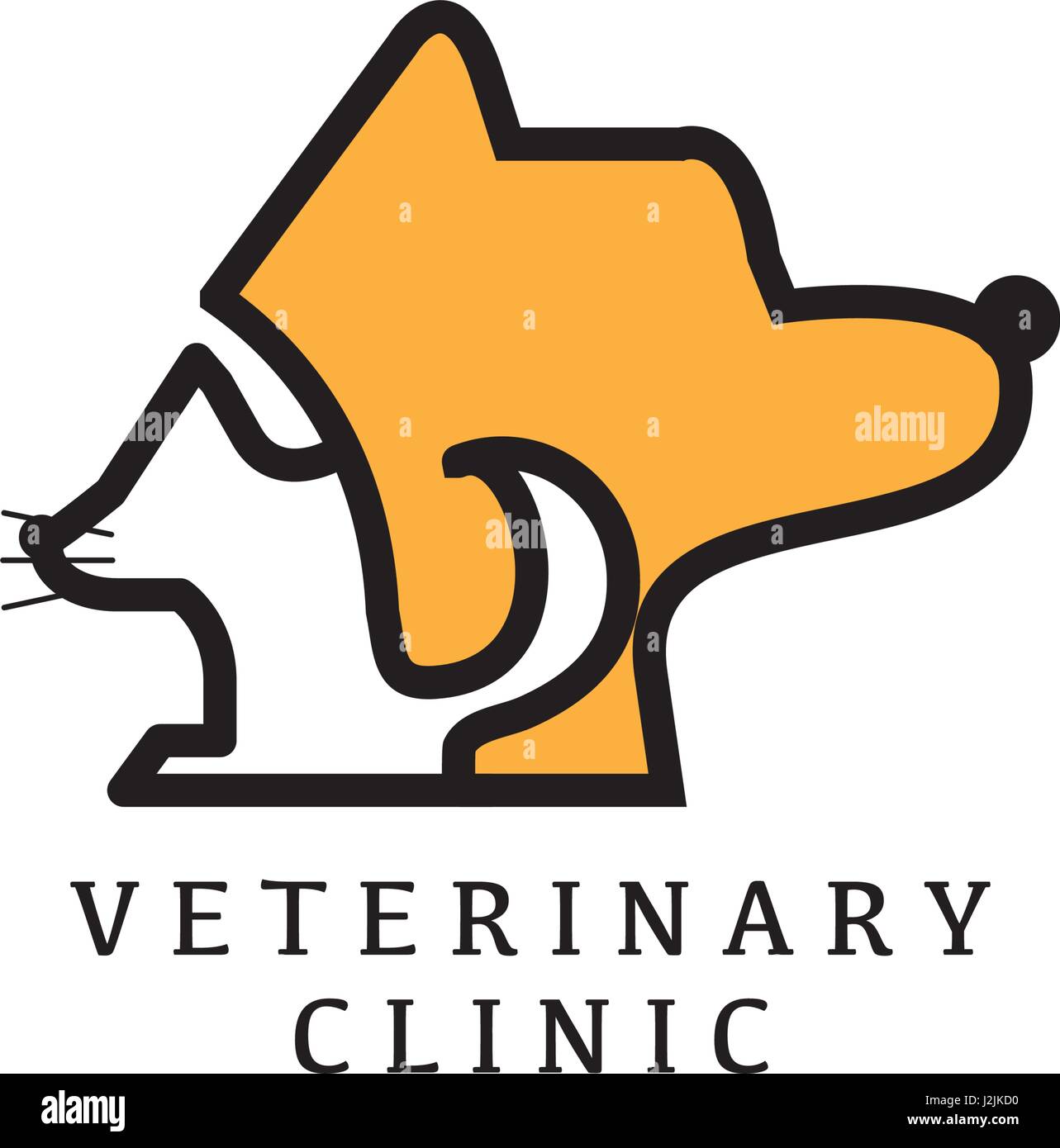 veterinary logo with text space for your slogan / tagline, vector ...