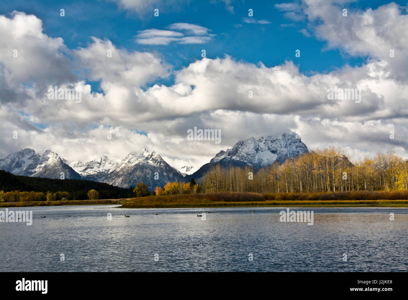 Autumn, Oxbow, Grand Teton National Park, Wyoming, USA Stock Photo - Alamy