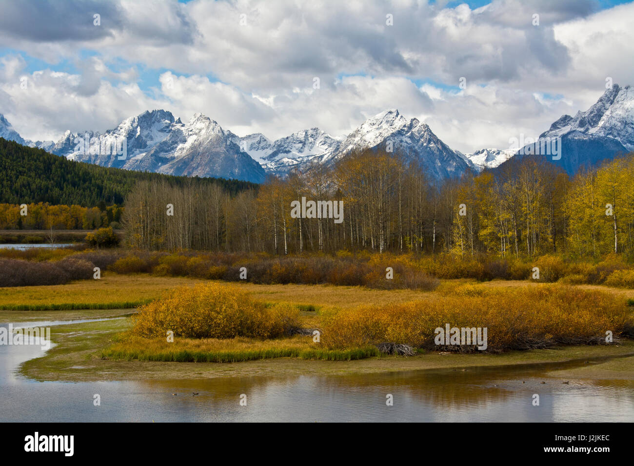 Autumn, Oxbow, Grand Teton National Park, Wyoming, USA Stock Photo - Alamy