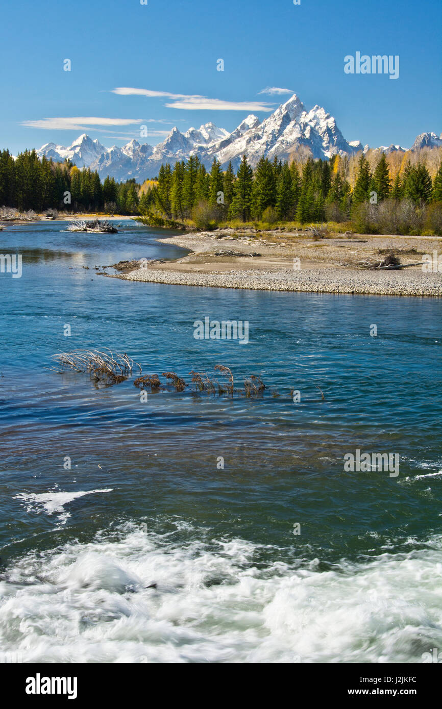 Pacific Creek, Moran Junction, Grand Teton National Park, Wyoming, USA ...