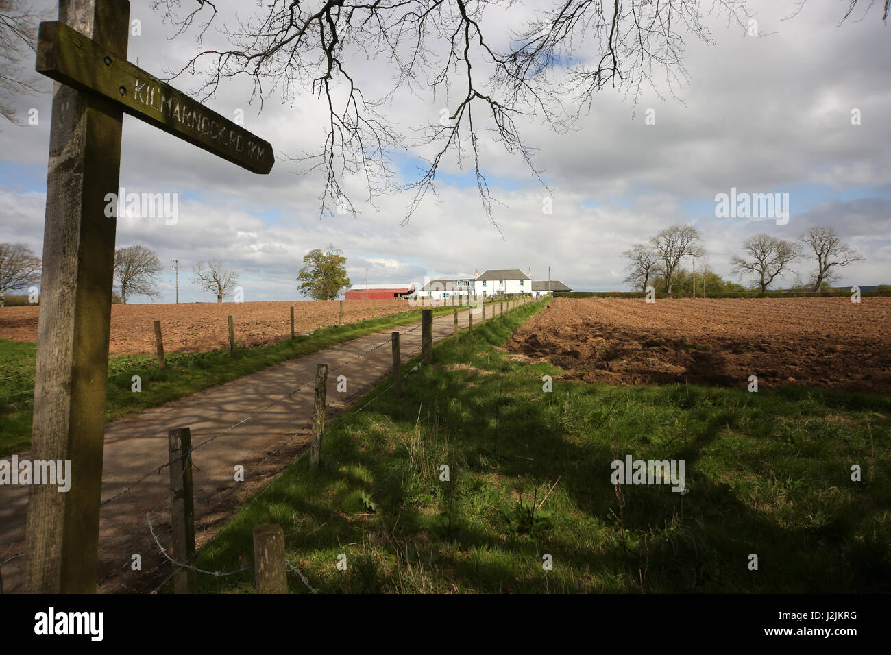 Mossgiel Farm ,Mauchline,.Ayrshire, Scotland, UK. Scottish poet Robert ...