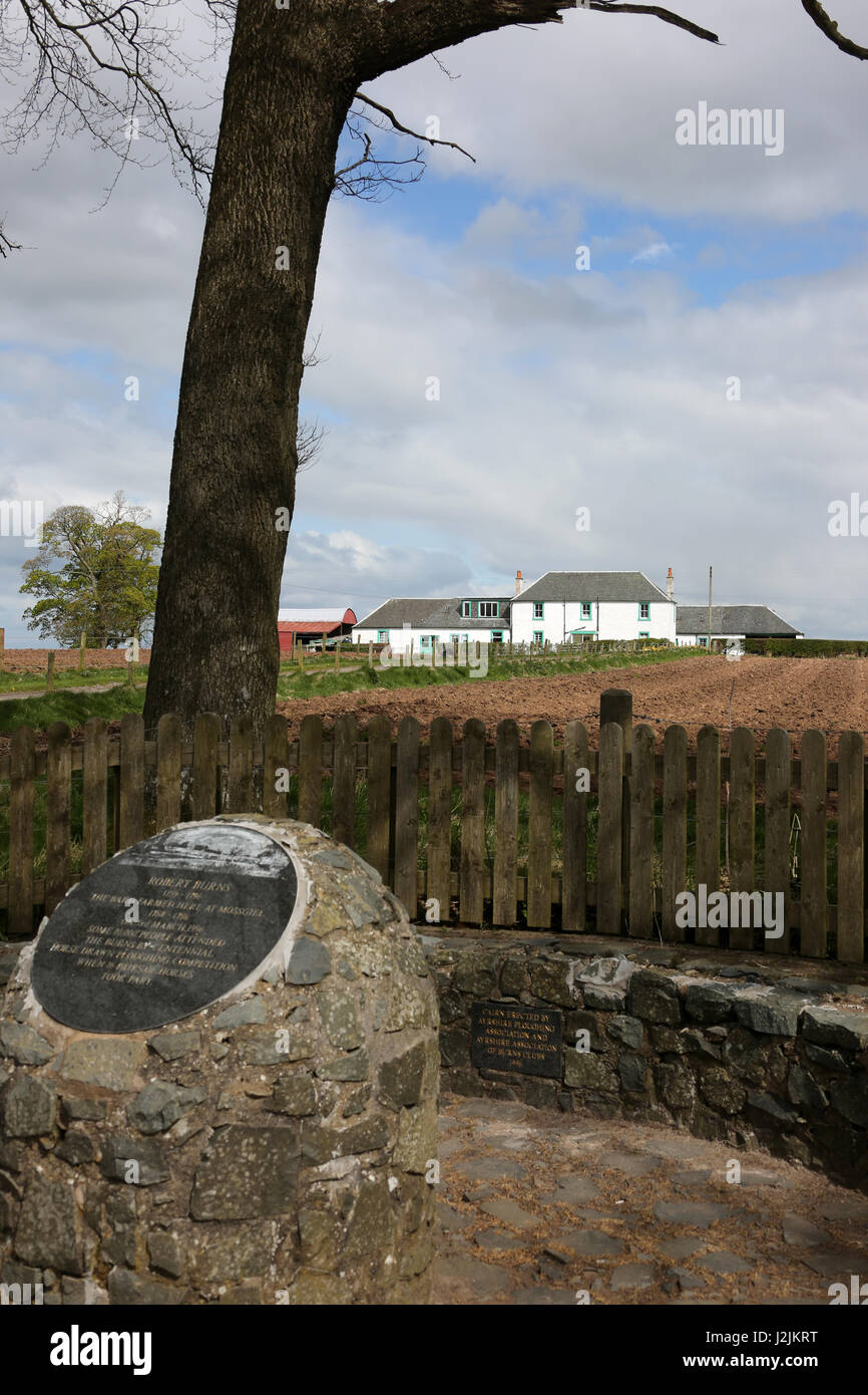 Mossgiel Farm ,Mauchline,.Ayrshire, Scotland, UK. Scottish poet Robert ...