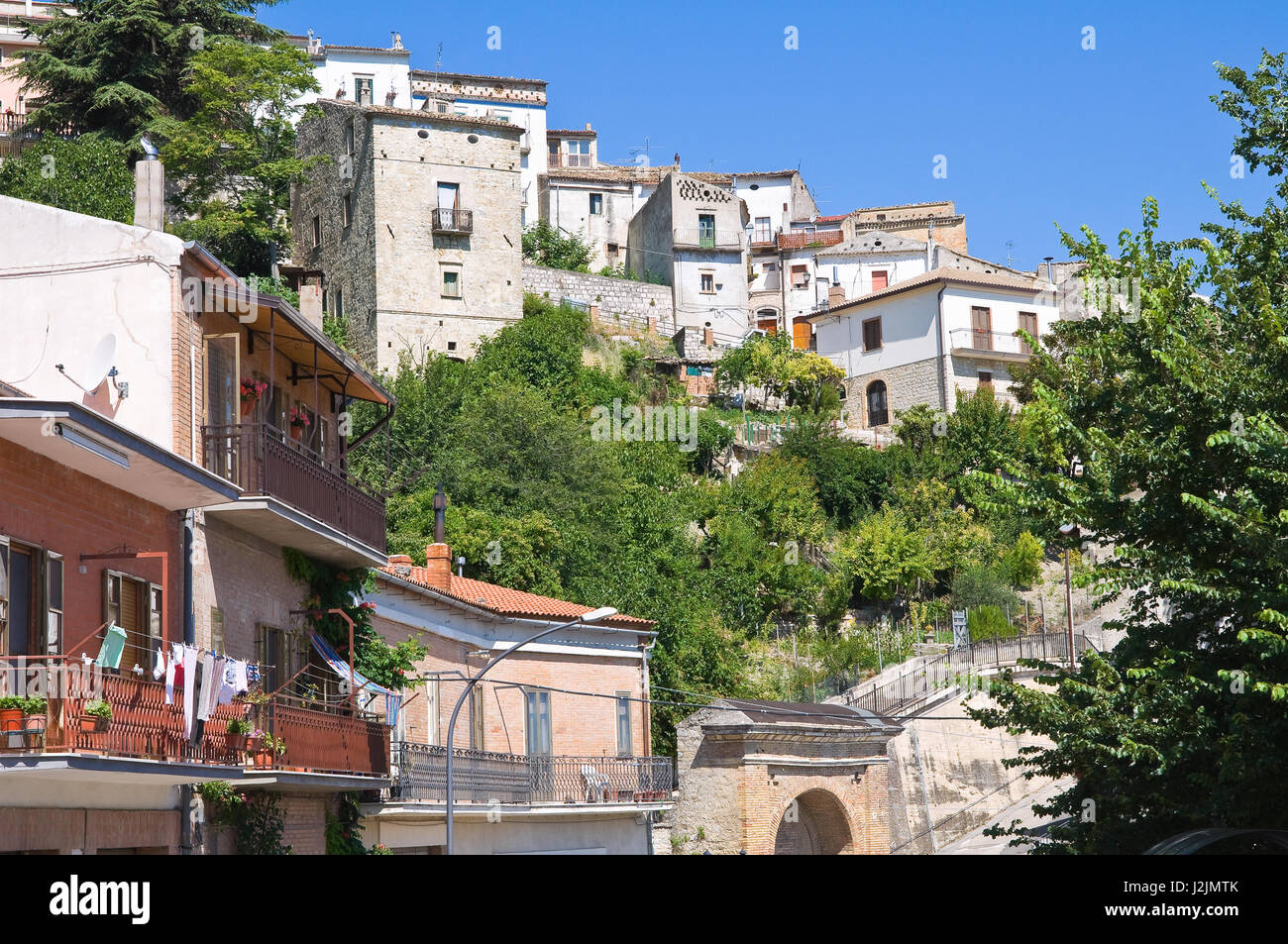 Panoramic view of Alberona. Puglia. Italy Stock Photo - Alamy