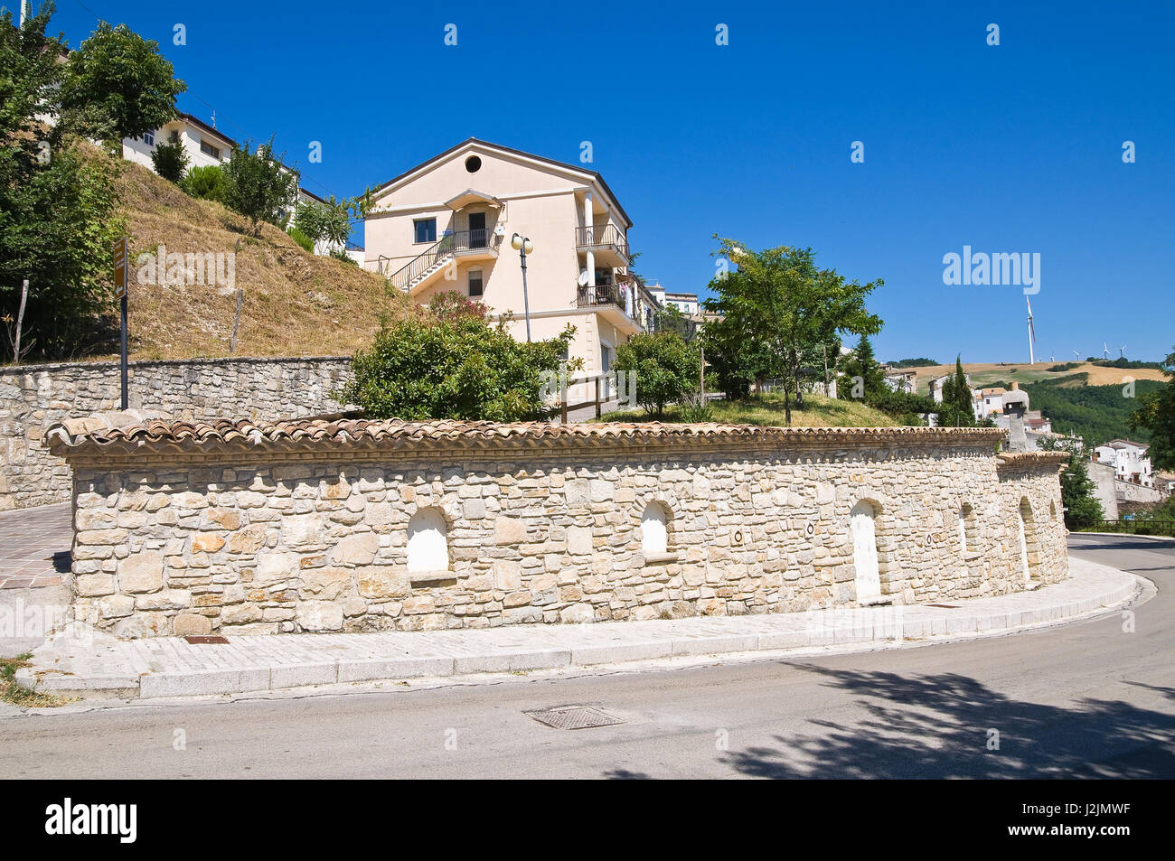 View of Alberona. Puglia. Italy Stock Photo - Alamy
