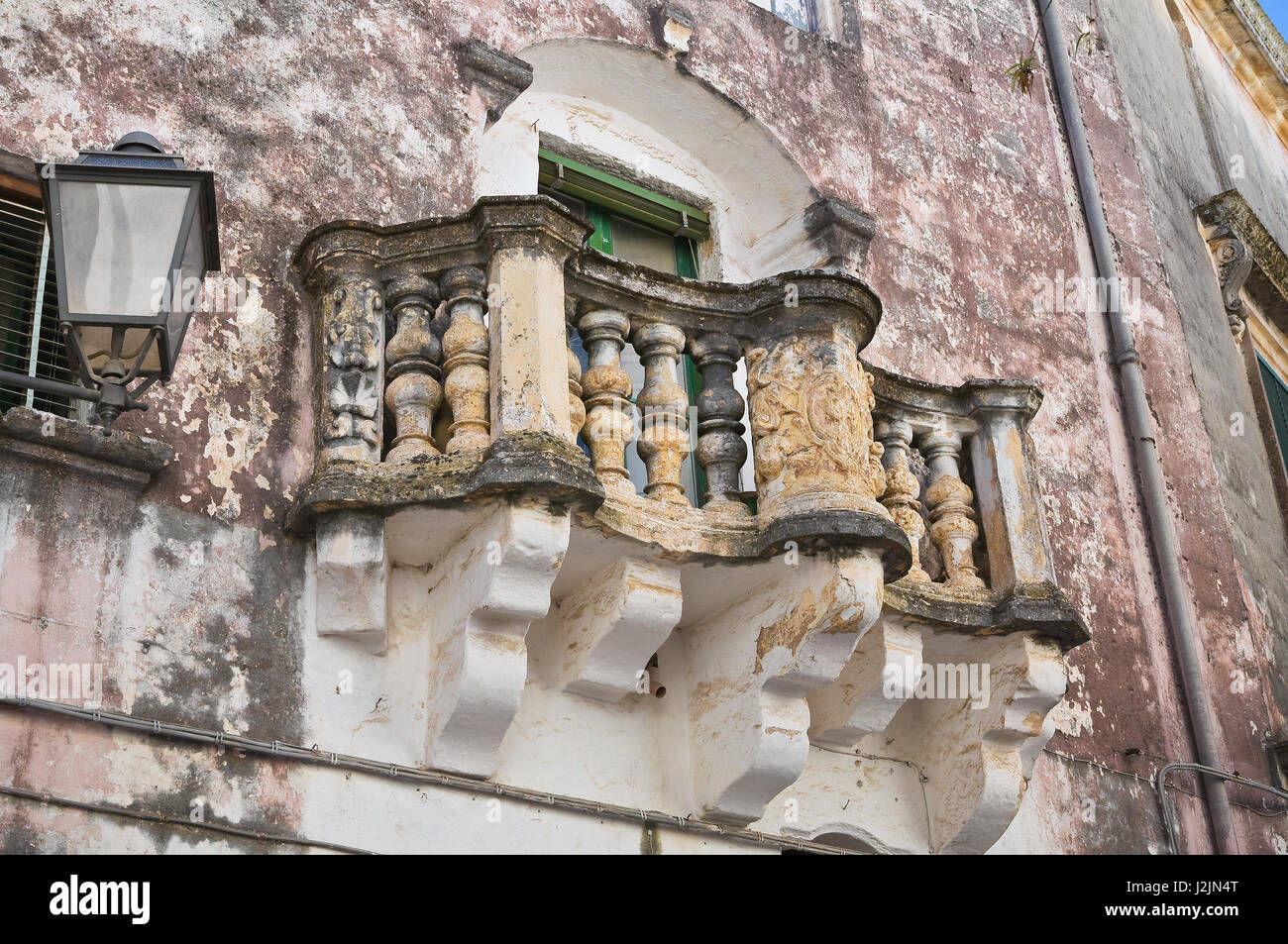 Historical palace. Alessano. Puglia. Italy Stock Photo - Alamy