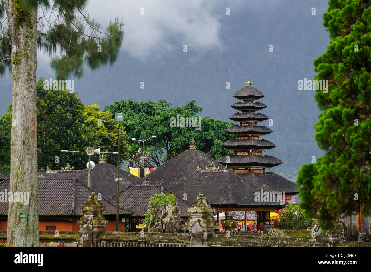 The temple at lake Beratan in Bali, Indonesia Stock Photo - Alamy