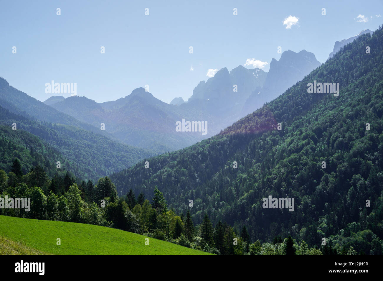 A view of the Wilder Kaiser alps from the Kaisertal Stock Photo - Alamy