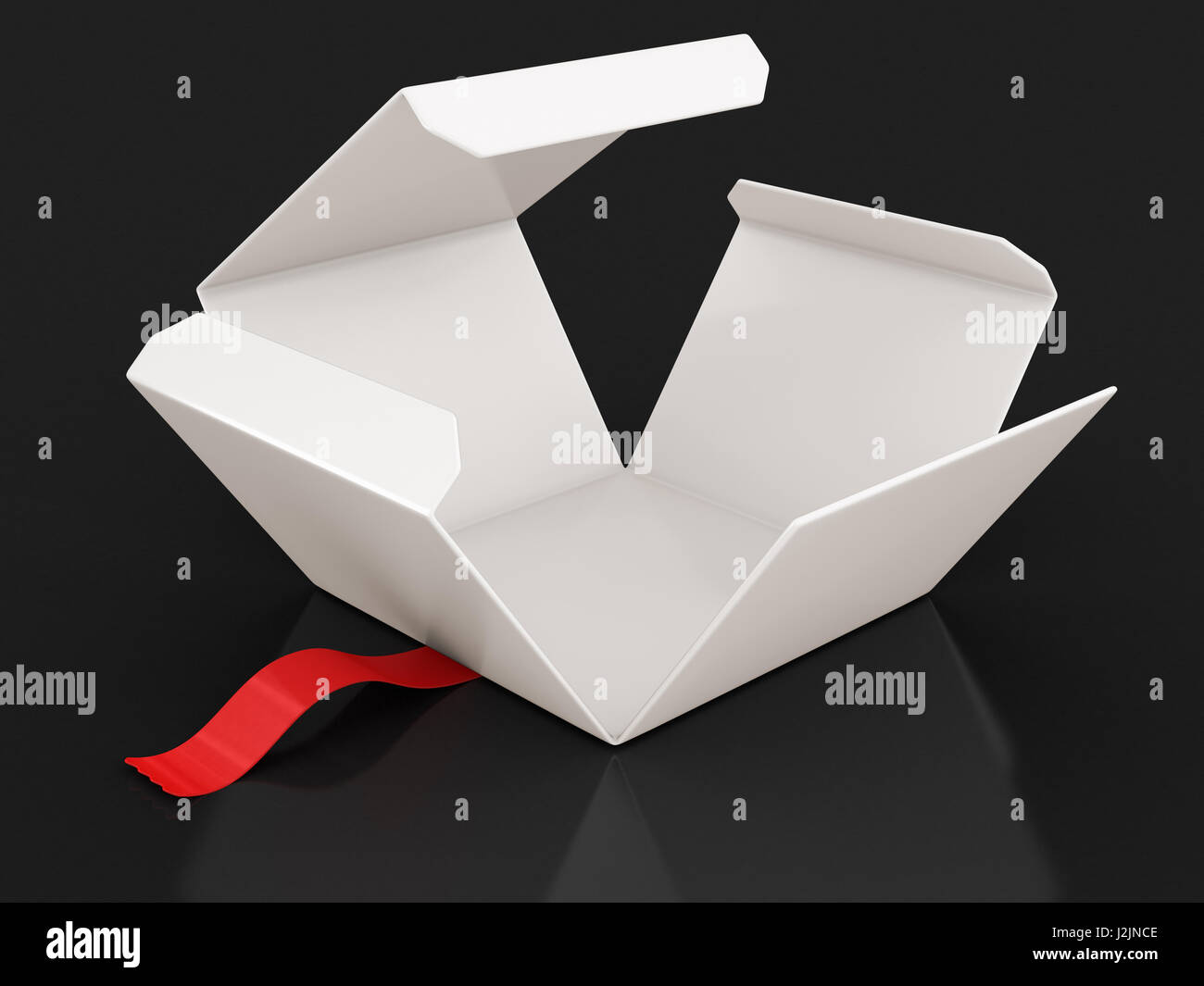 Open package. Image with clipping path Stock Photo - Alamy