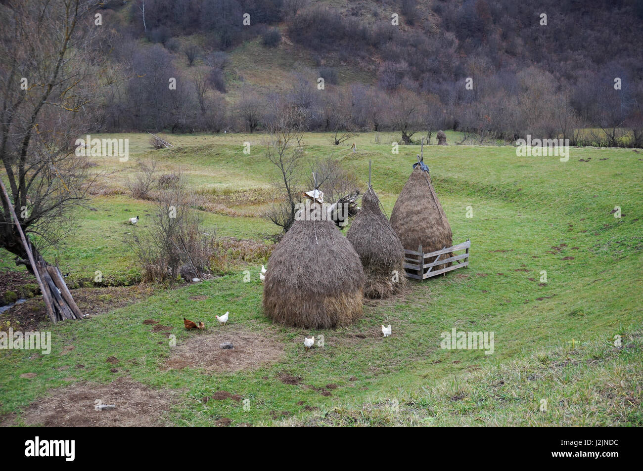 Three haystacks hi-res stock photography and images - Alamy