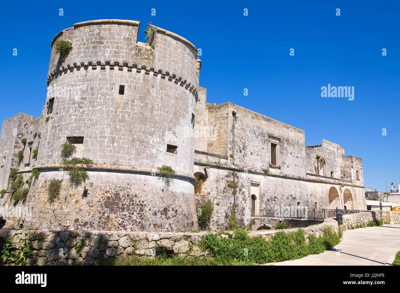 Castle of Andrano. Puglia. Italy Stock Photo - Alamy