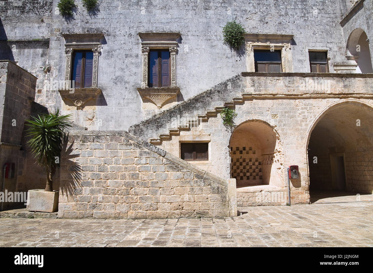 Castle of Andrano. Puglia. Italy Stock Photo - Alamy