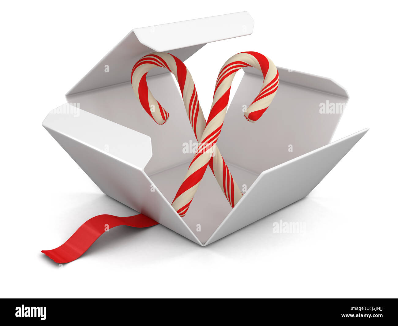 Open package with Candy Can. Image with clipping path Stock Photo - Alamy